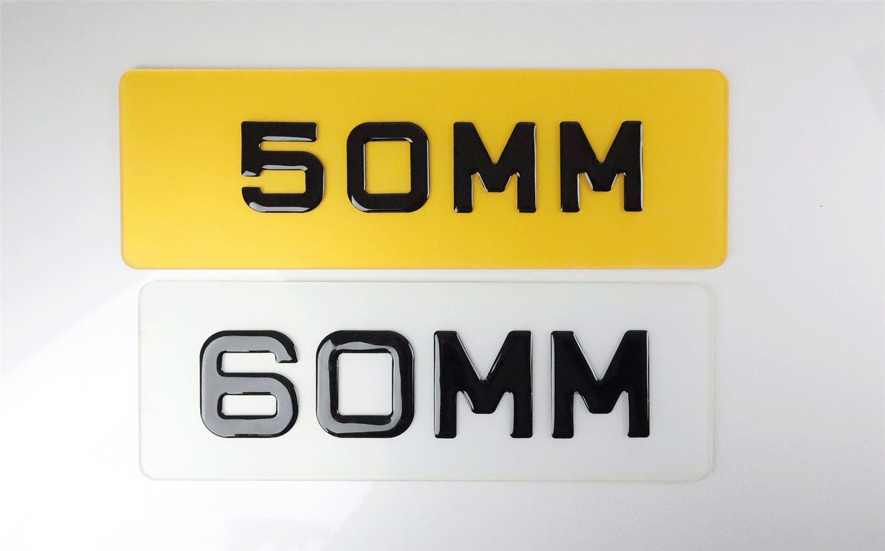 Metro Font Gel Gloss Number Plate Digits - 60mm Large – Meena Lite