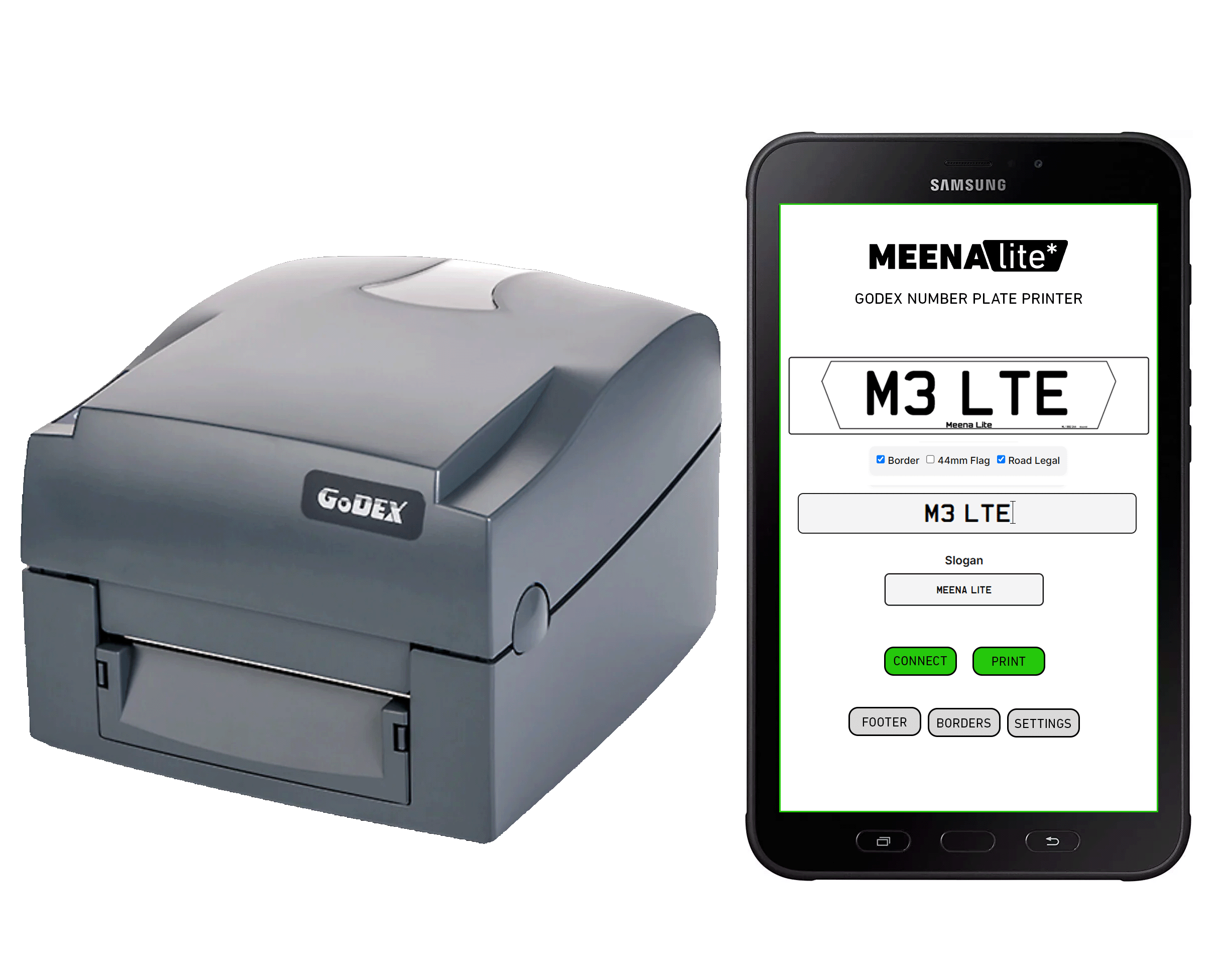 Godex Thermal Number Plate Touch Screen Print System & Software – Meena ...